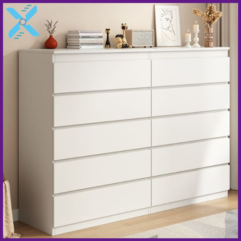 Chest Drawer Simple Solid Wood Against The Wall Chest Of Drawers Living Room Pure White Chest Of ...