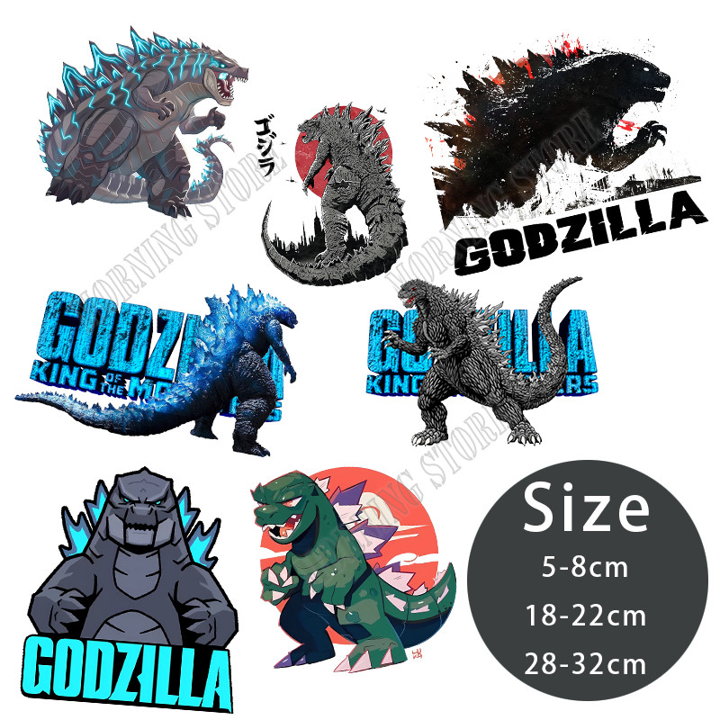 Godzilla Movie Surrounding Heat Transfer Printing Stickers, Hot Stamped ...