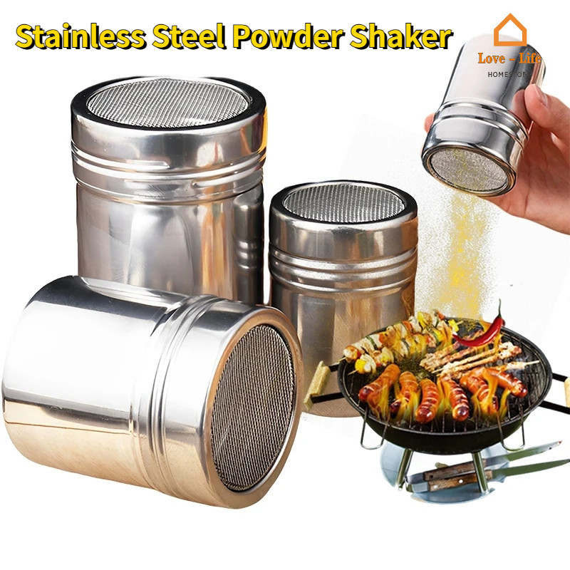 High Quality Stainless Steel Mesh Seasoning Jar with Lid/ Condiment ...