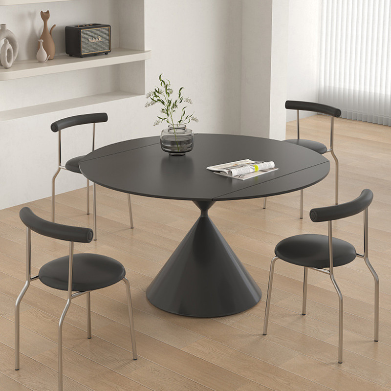 Folding dining table, multifunctional rotating dining table ...