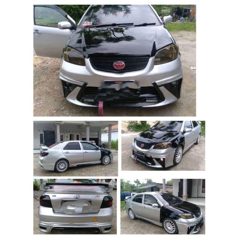 Vios bodykit 2003 2004 2005 heykers model frp1 material without paint grt sl38 | Shopee Singapore