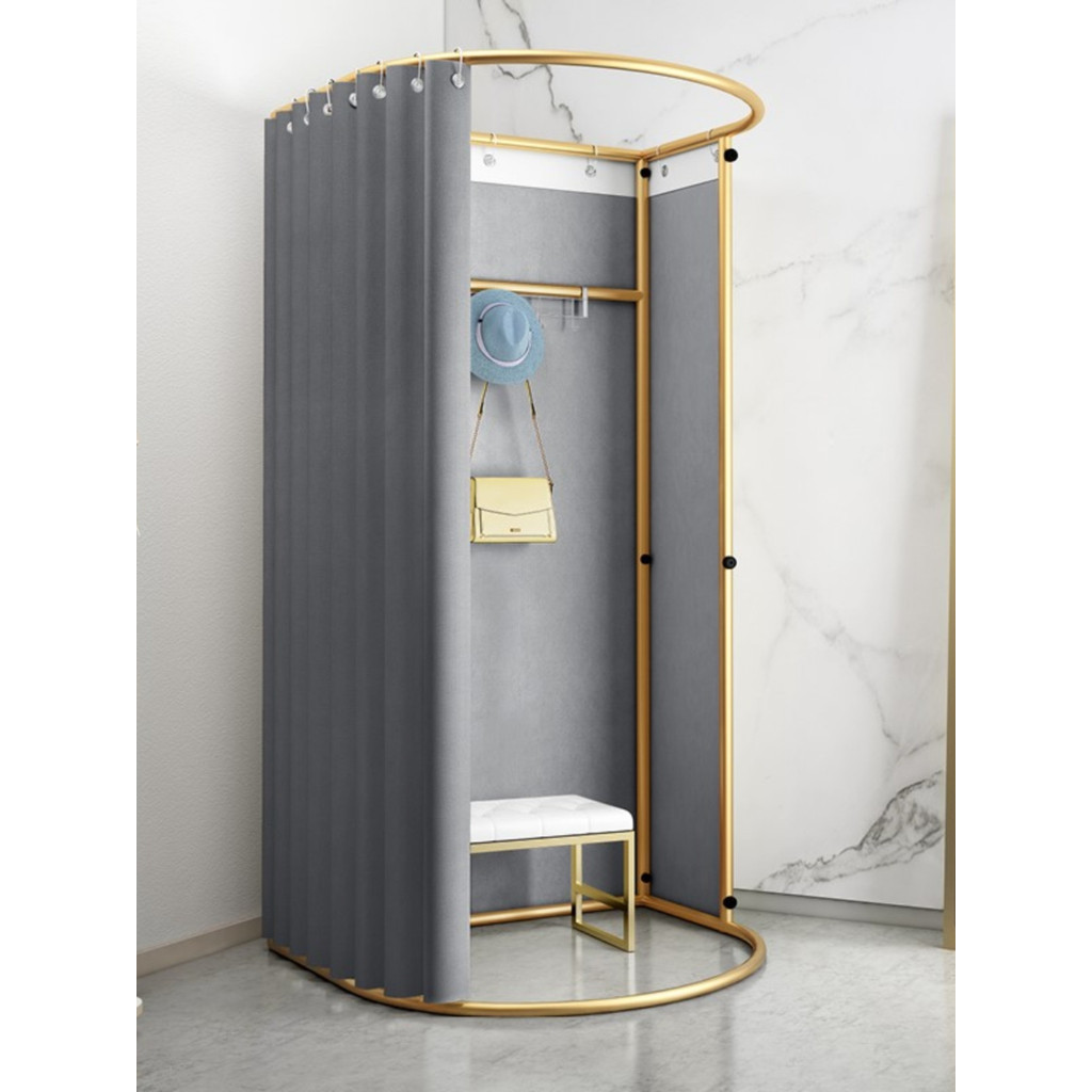 Clothing Store Fitting Room Movable With Track Photo Studio Raised ...