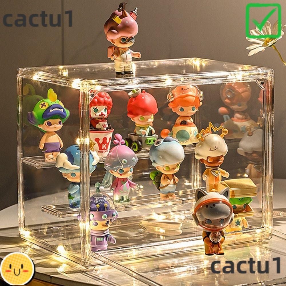 DIEMON Action Figure Organizer, Plastic Collapsible Display Box ...