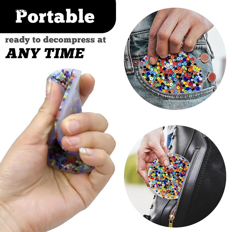 riseskyof Skin Picking Fidget Toys Pick PVC Heart Duck Pad Fidget ...