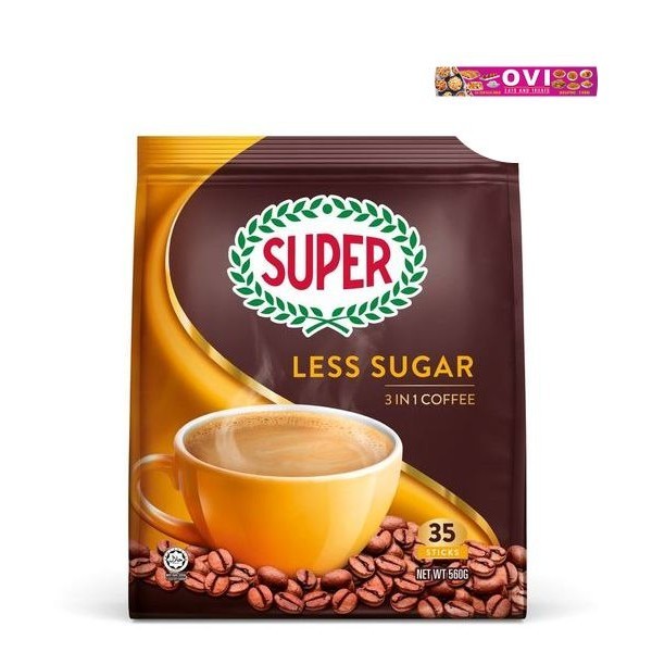 SUPER 3in1 Instant Coffee Less Sugar 560g | Shopee Singapore