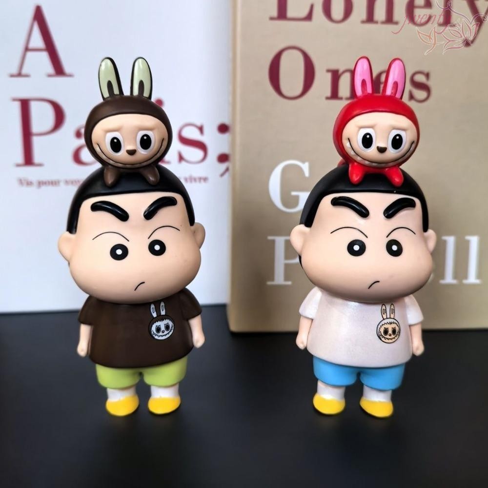 JWENTY Labubu Crayon Shin-Chan Figure, PVC Doll Statue Crayon Shin-Chan ...