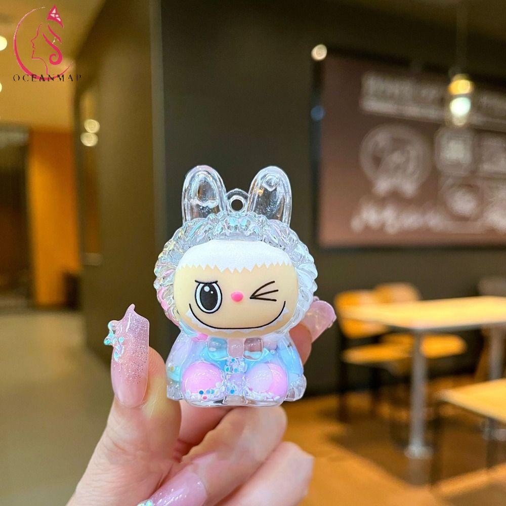 OCEANMAP Labubu Quicksand Dolls, Kawaii Cute Candy Color Labubu Dolls ...
