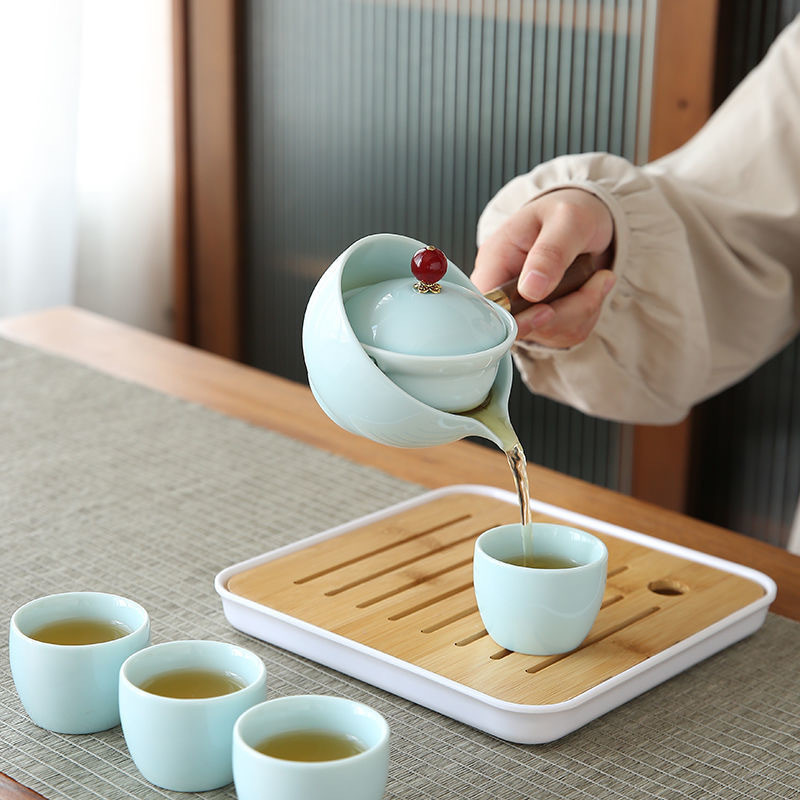 [3030People Collection]360360-Degree Rotating Teapot Automatic Tea ...