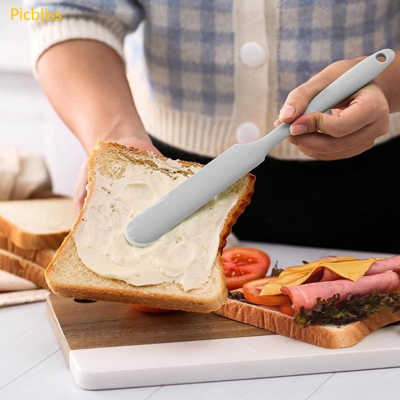 Picbliss Mini Spatula with for Sharp Thin Edge Nonstick Silicone ...