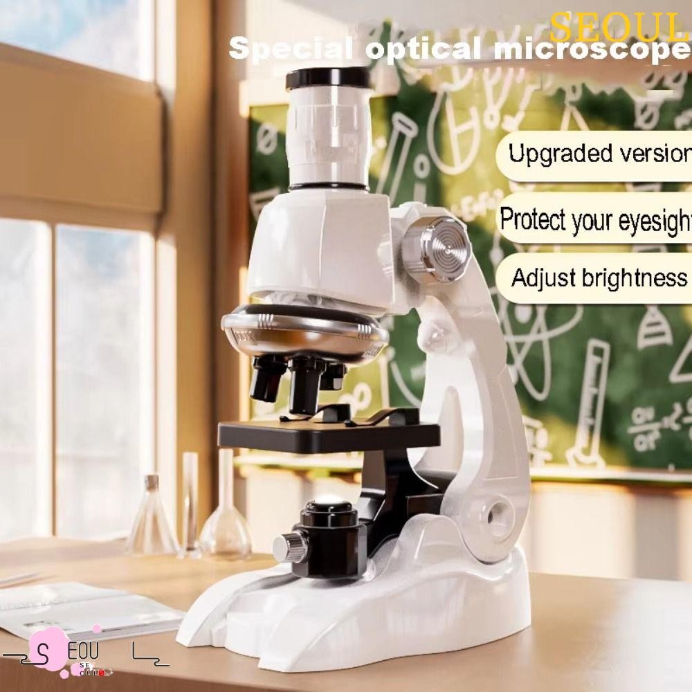 SEOUL Children Microscope Kit, 200x 600x 1200x HD Pocket Microscope ...