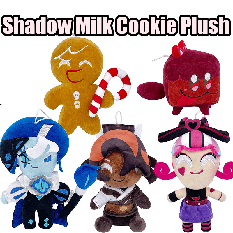 Cookie Run Kingdom Golden Cheese Cookie Plush Toy Shadow Milk Cookie ...