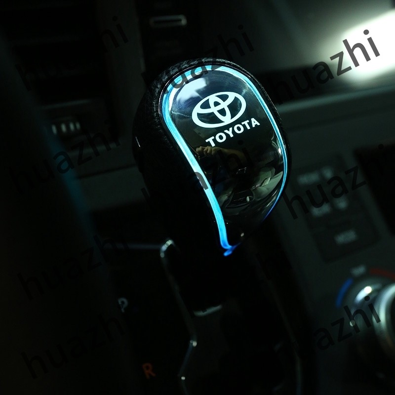 Toyota Touch Activated Multi-color Gear Shift Knob LED Light Car Logo ...