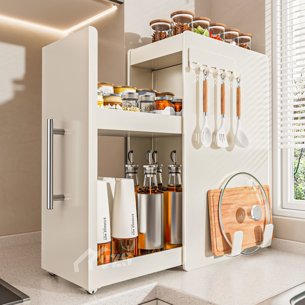 [48H Shipping] Kitchen Storage Rack Multi-Functional Multi-Layer Pull ...