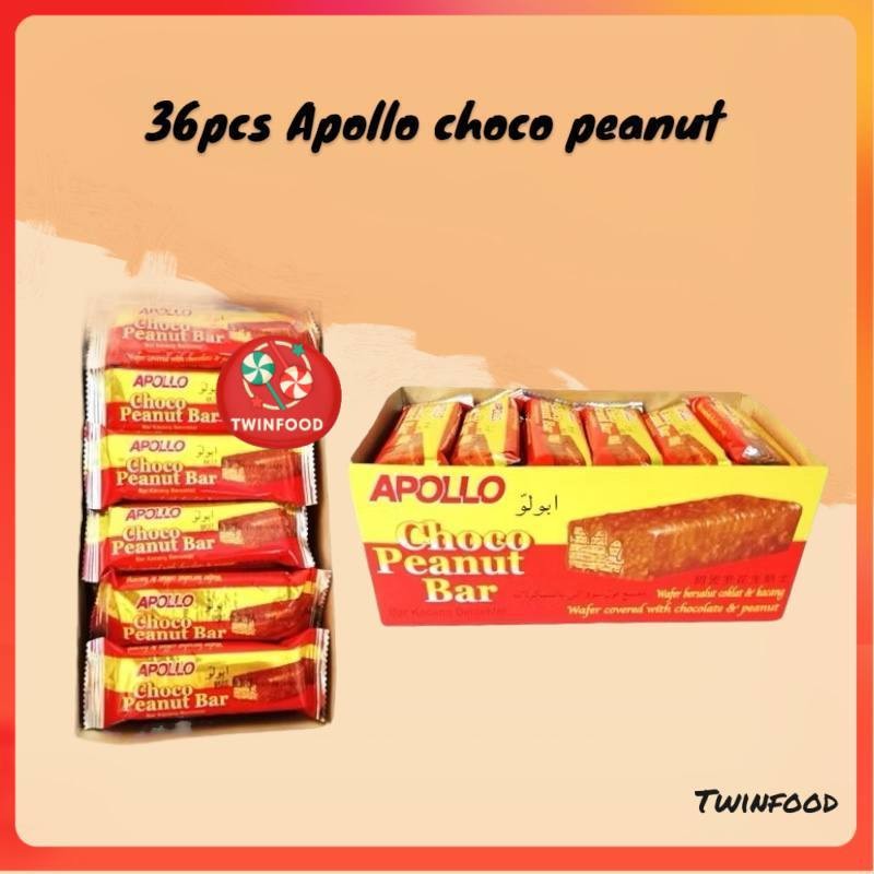 36PCS Apollo Peanut Bar A1303 (Crispy Peanut Bar Snacks) | Shopee Singapore