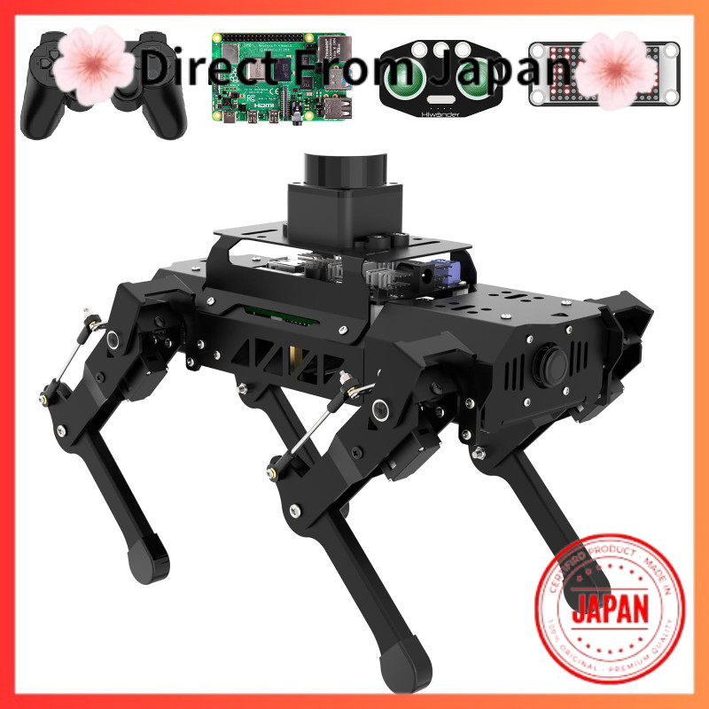 【DirectFromJapan】Hiwonder Robot Dog Raspberry Pi 5/4B, ROS Open Source ...