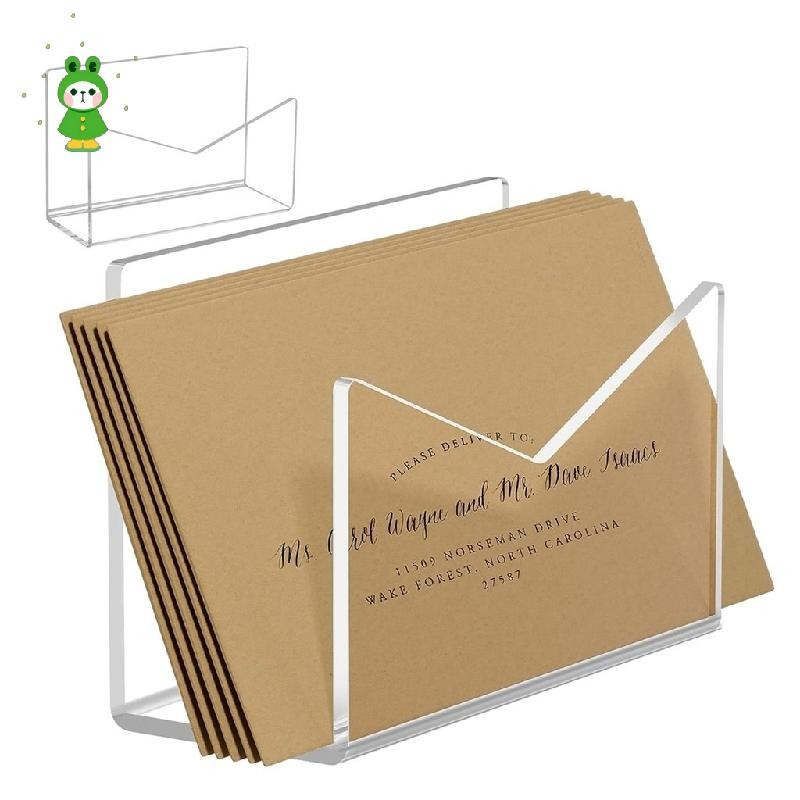 Acrylic Mail Holder Organizer Countertop Letter Holder For Desk ...