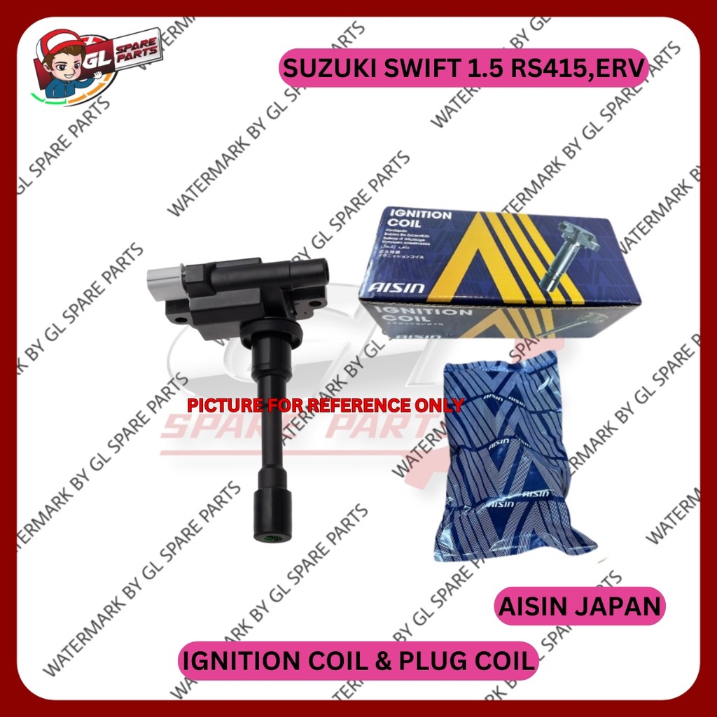 PLUG COIL & IGNITION COIL (AISIN JAPAN) SUZUKI SWIFT 1.5 RS415 / ERV ...
