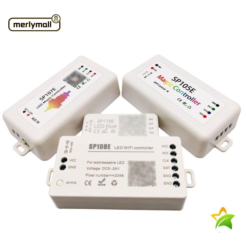 MERLYMALL Led Pixels Strip Controller, SP105E SP107E SP108E DC5-24V Led ...