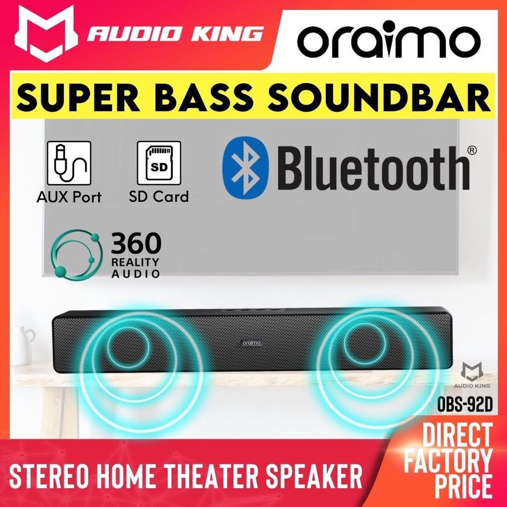 ORAIMO Speaker Tv Speaker Soundbar Tv Soundbar Bluetooth Soundbar ...