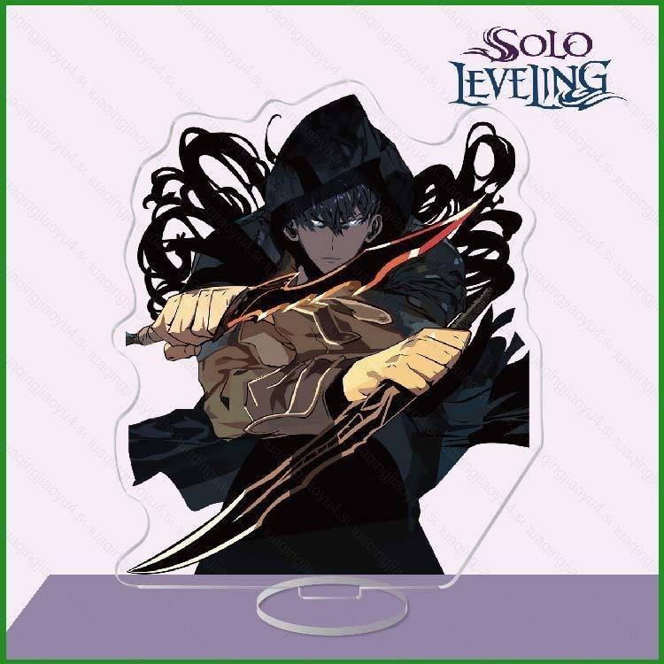 Solo Leveling Anime Figure Model Toy Acrylic Stands Plate Holder Sung ...