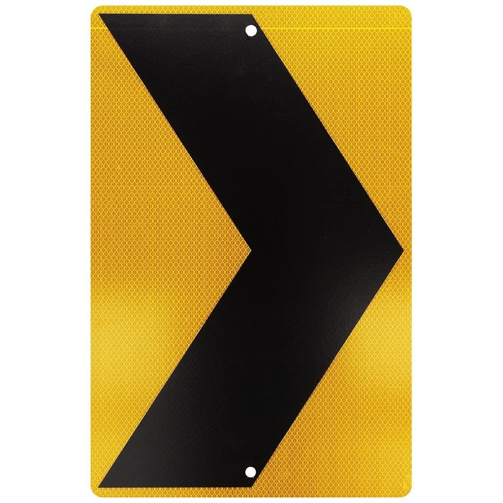 Chevron Traffic Arrow Sign in in Heavy Duty Intensity Reflective ...