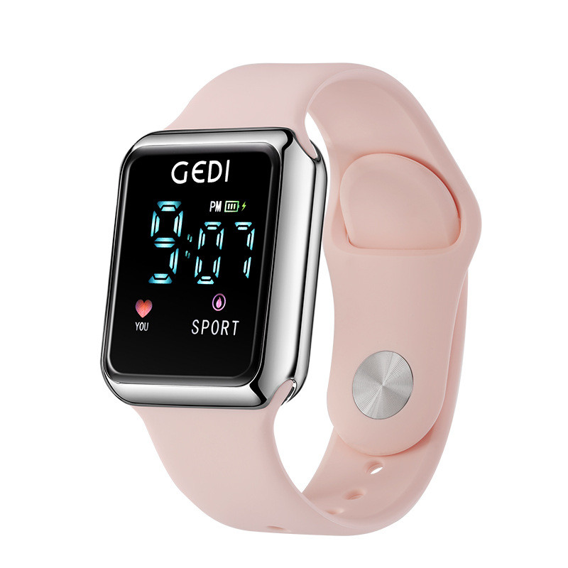 Gedi 71013 New Style Fashion Student Watch Digital Large Dial Silicone ...
