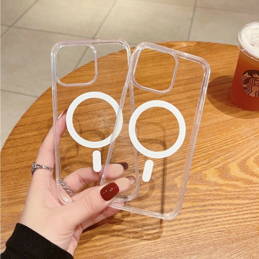 Luxury Transparent Wireless Charging Phone Case For Apple iPhone 16E 16 ...