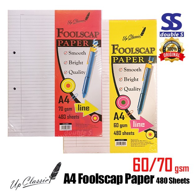 Kertas Kajang A4 480sheets/Foolscap Paper A4 Up Classics/70gsm/60gsm ...