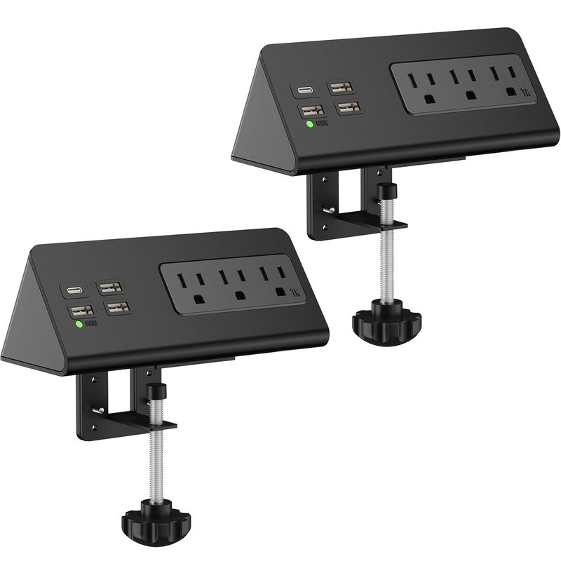 Bedside Table Edge Installation Power Board with USB-C Port Desktop ...