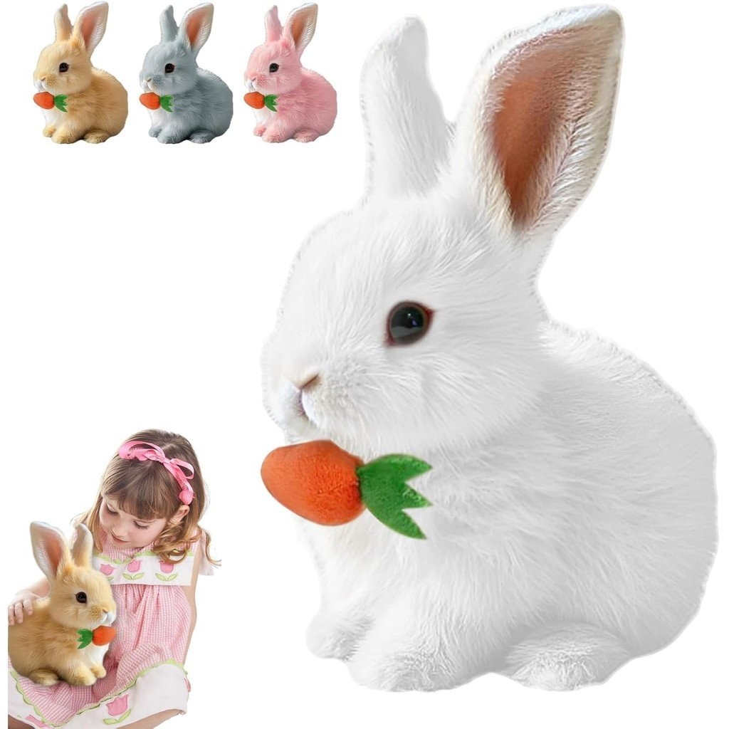 Interactive Easter Bunny Toy,2025 New Year's New My Realistic Rabbit ...