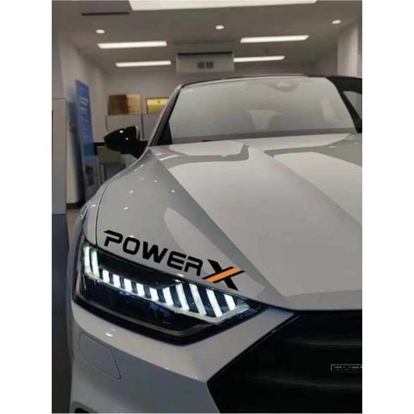 sticker kereta cermin depan sticker kereta Car Light Eyebrow POWER ...