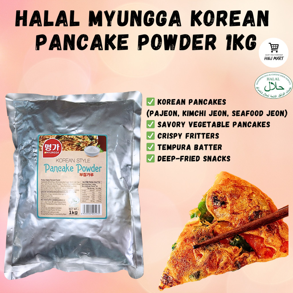 MYUNGGA KOREAN PANCAKE POWDER 1KG HALAL KOREAN HOTCAKE MIX FOR BINDING ...