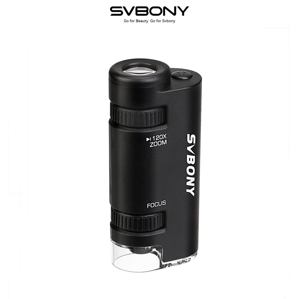 SVBONY SV603 60-120x Microscope Portable Magnification with LED ...