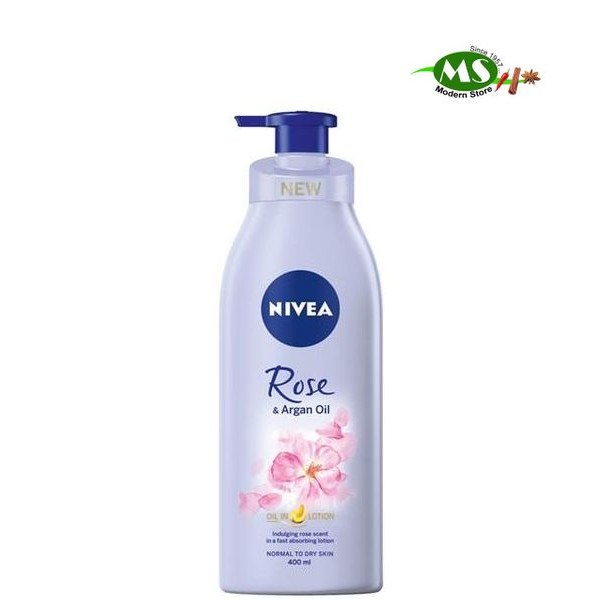 Nivea Rose Argan Oil Body Moisturizer 400ml | Shopee Singapore