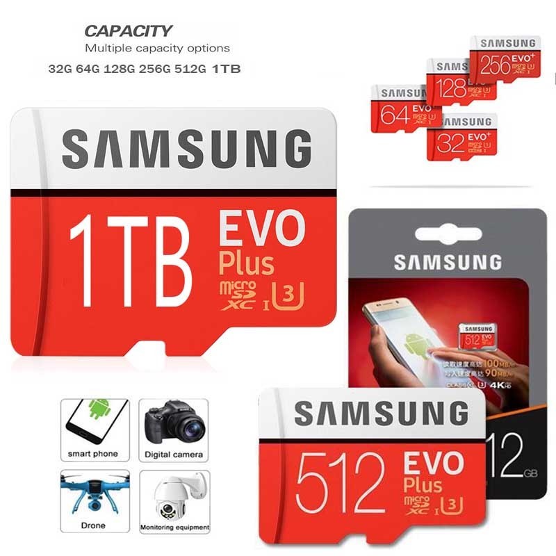 high speed memory card EVO Plus Memory Card 32GB 64GB 128GB 256GB 512GB ...