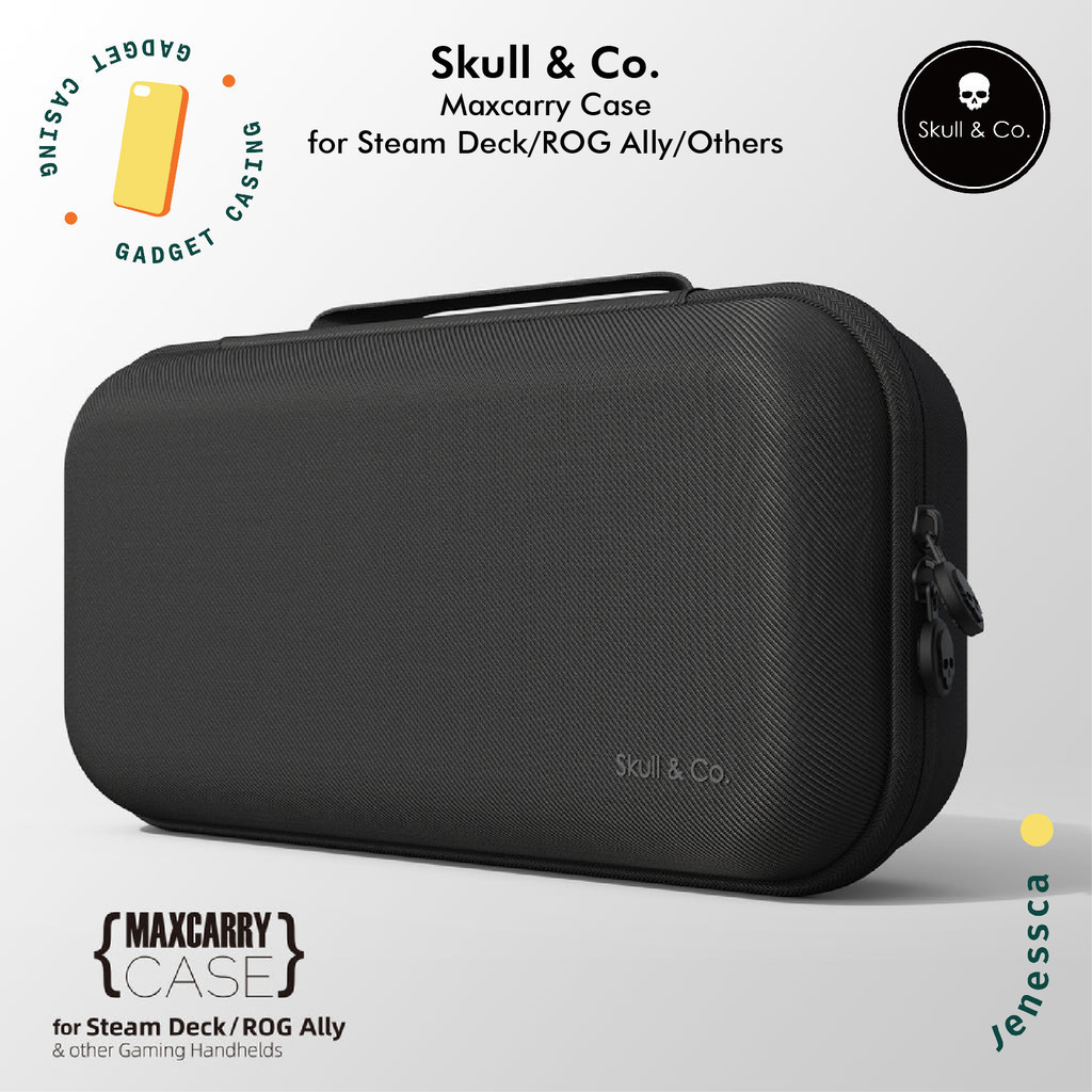 Skull & Co. Steam Deck OLED/ROG Ally/Legion Go MaxCarry Case Waterproof ...