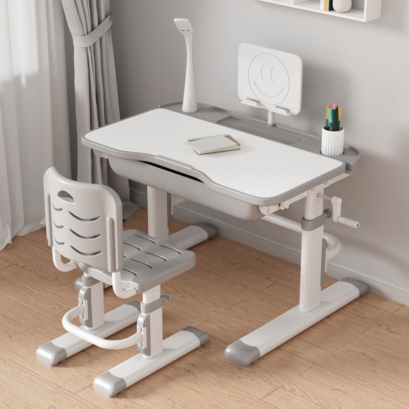 SKIKUN.SG Study Table With Shelves Foldable Table Lamp Study Desk With ...