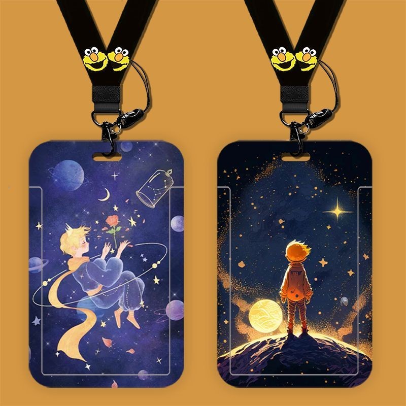 Cute Cartoon Starry Sky Little Prince Children Name Tag ID Card Work ...
