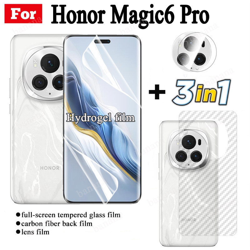 Honor Magic 6 Pro Full Transparent Hydrogel Soft Film Screen Protector For Honor Magic6 Honor ...