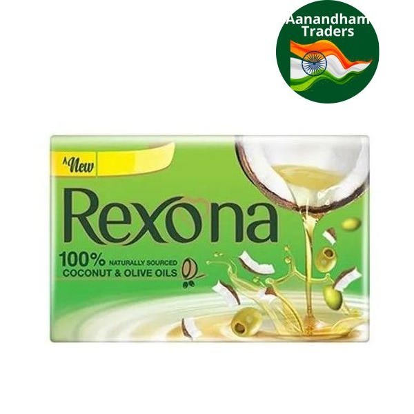 Rexona Coconut And Olive Oil Soap Bar 100% Naturally Sourced 100g ...