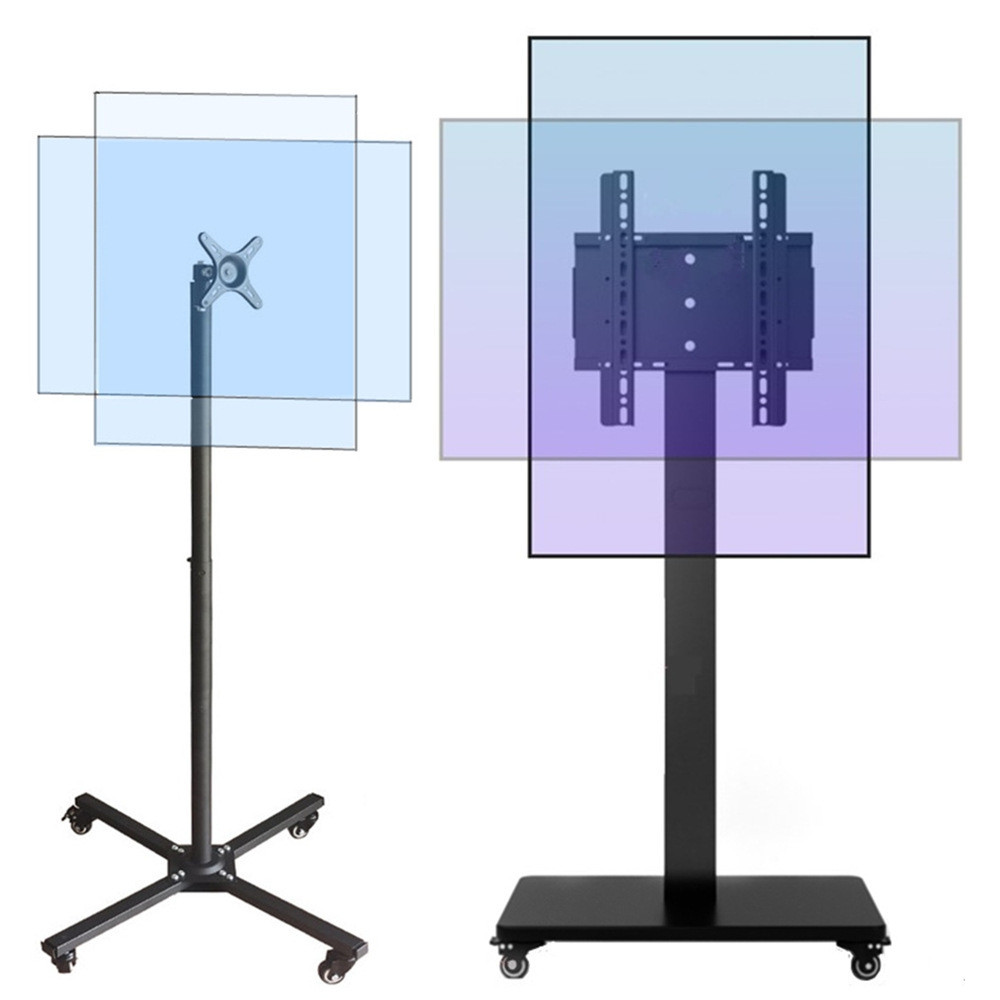 J-H/TV Floor Stand Movable Monitor Stand Live Streaming Screen Stand ...