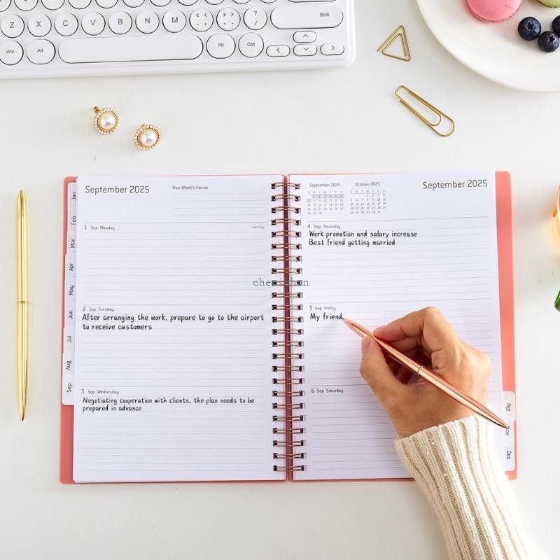 CH* 2025 Weekly Monthly Planner 12 Month Day Planner from Jan 2025-Dec ...