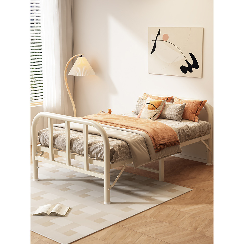 Home Folding Bed Single Bed Office Nap Simple Bed Thickened Reinforced ...