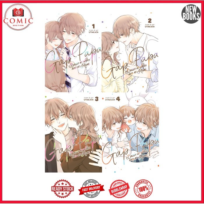 Gap Papa Comic: Daddy at Work and at Home (4 book series) | Shopee ...