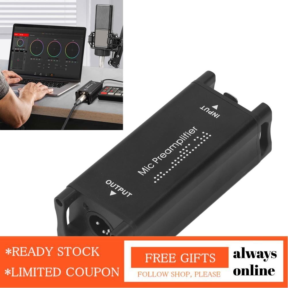 Alwaysonline Microphone Preamp 25db Low Noise Lossless Amplifier ...