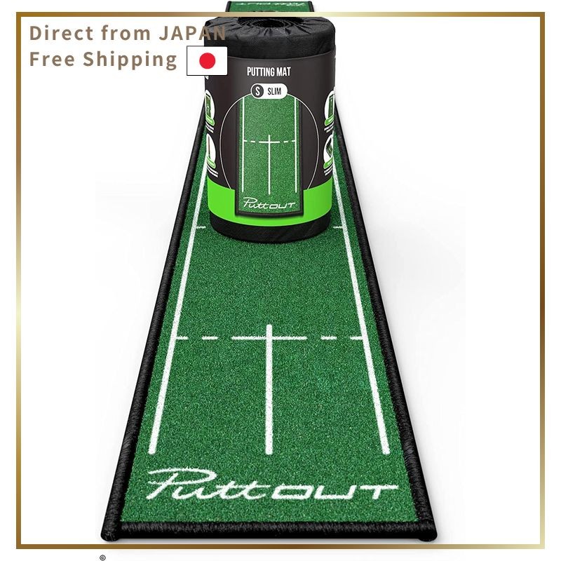 PuttOUT Putting Mat - Realistic Golf Green Simulation - Indoor Putter ...