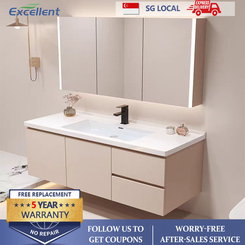 EX Bathroom Cabinet Combination Bathroom Light Luxury Intelligent ...