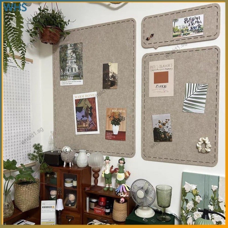 Felt board photo wall message board self-adhesive non-perforated felt ...