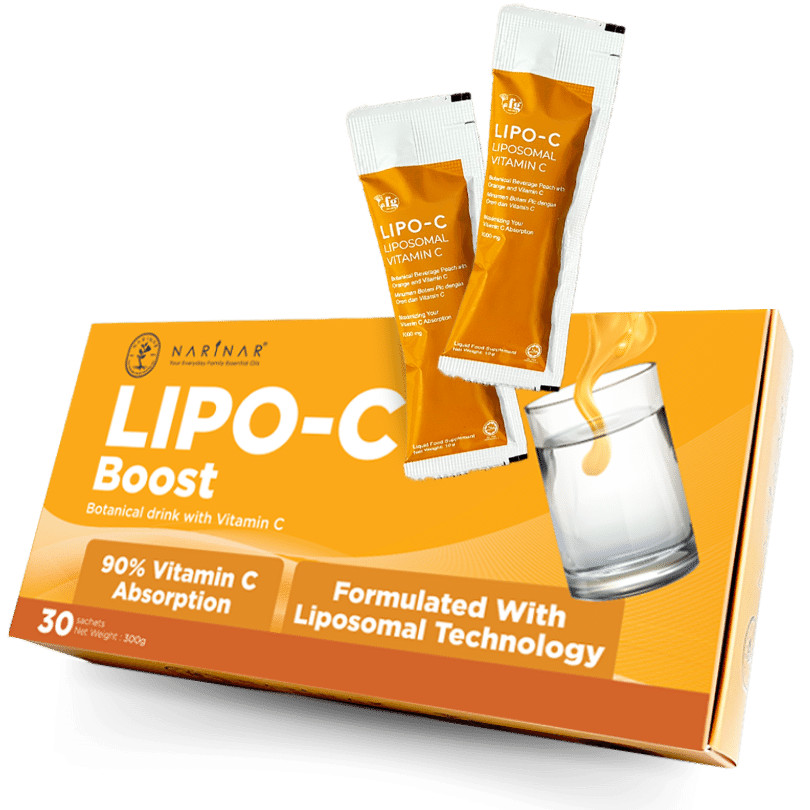 Narinar Lipo C Boost Botanical Vitamin C Liposomal Technology (30 Sachets) | Shopee Singapore