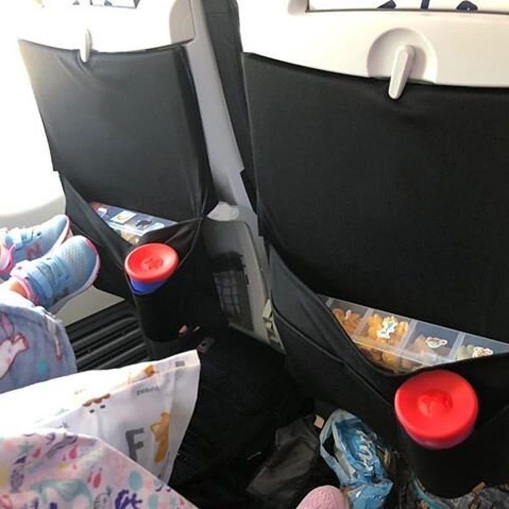 Airplane Tray Table Cover Foldable Seat Back Organizer Reusable ...